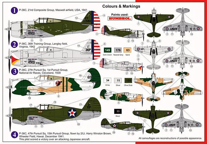 Curtiss P-36C [AZ model 1/72] – jmodels.net