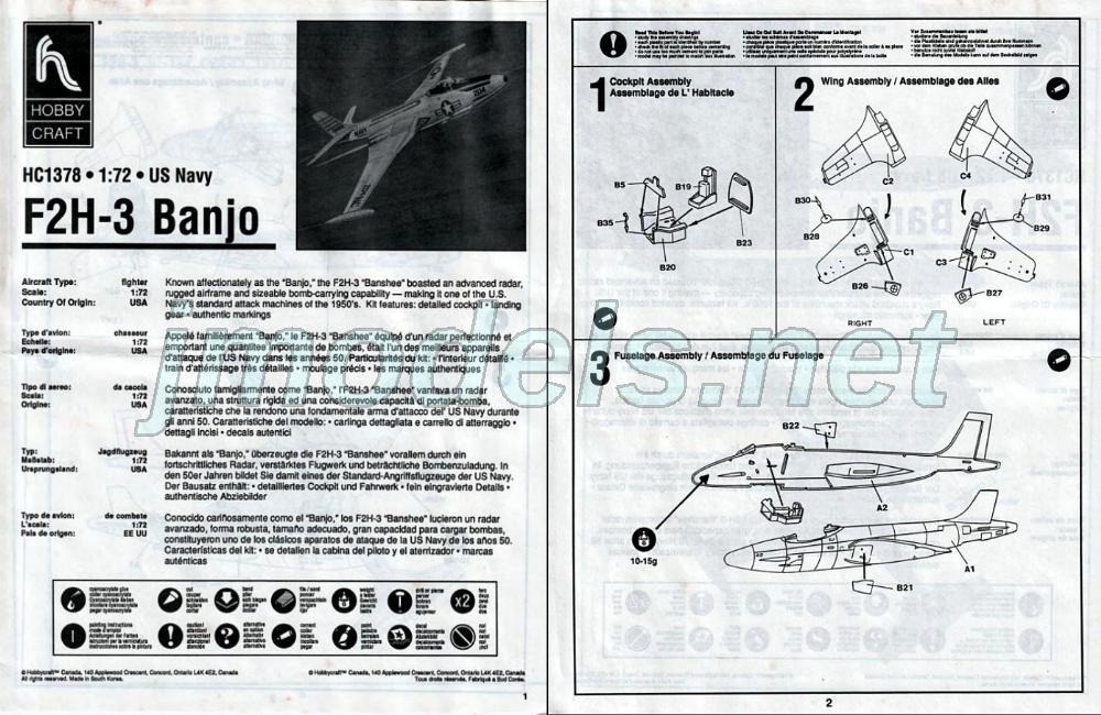 McDonnell F2H-3 Banjo [Hobbycraft 1/72] – jmodels.net