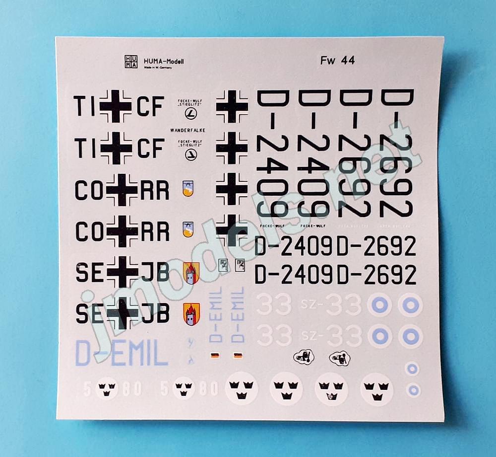 Focke Wulf Fw 44 «Stieglitz» [Huma Modell 1/72] – jmodels.net
