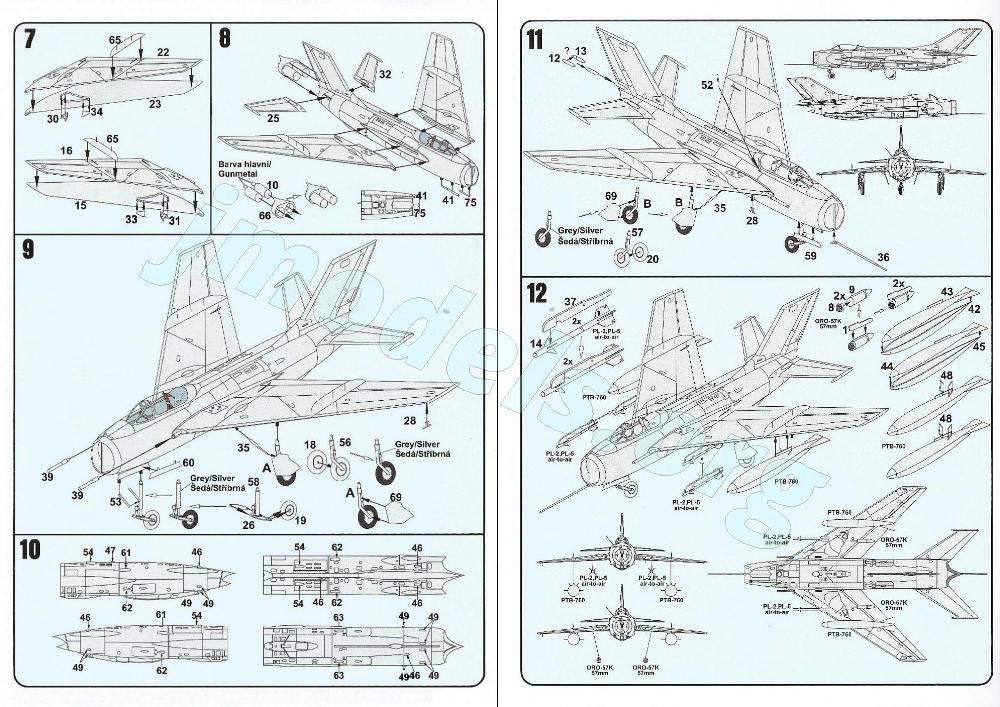 Mikoyan-Gurevich Mig-19S / F-6 Farmer C «In Arab service» [Kovozávody Prostějov 1/72] – jmodels.net