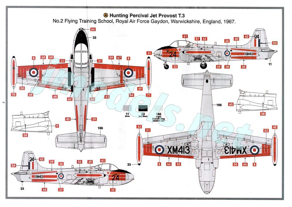 Hunting Percival Jet Provost T.3 [Airfix 1/72] – jmodels.net