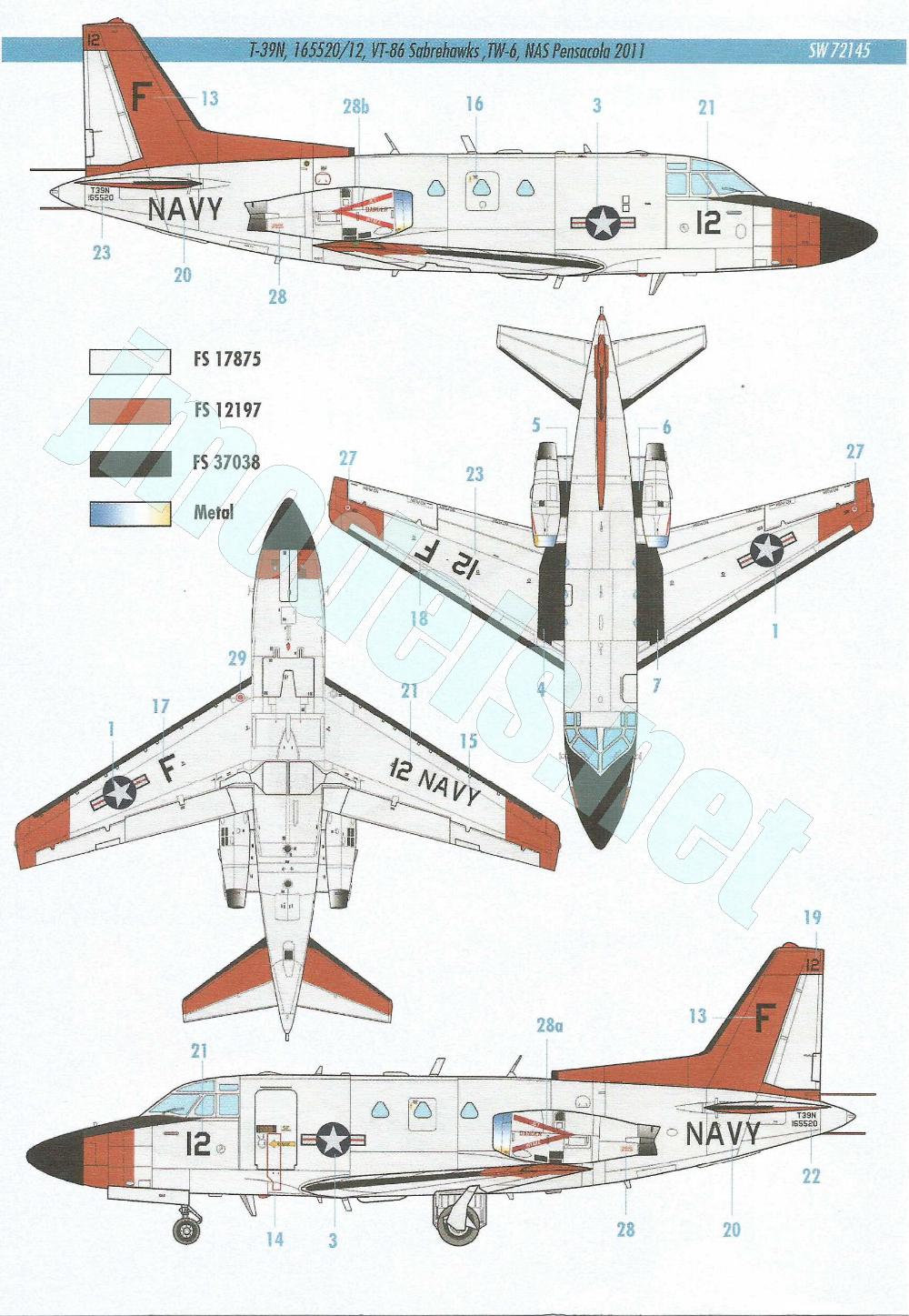 T-39N Sabreliner [Sword 1/72] – jmodels.net