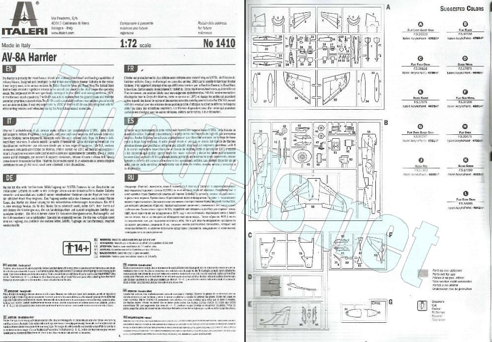 AV-8A Harrier [Italeri 1/72] – jmodels.net