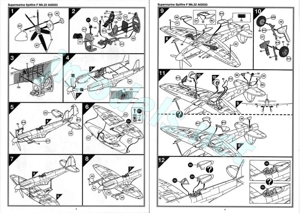 Supermarine Spitfire F Mk. 22 [Airfix 1/72] – jmodels.net