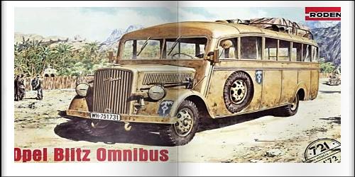 Revisión 505 [Opel Blitz Omnibus Model W.39 Ludewig-built late – Roden 1/72] – jmodels.net